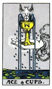 塔罗牌_圣杯一正位_圣杯一逆位_牌意详解